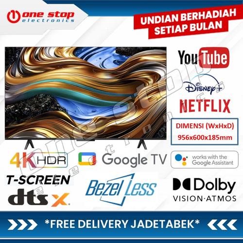 Promo TCL 43P755 4K UHD HDR10+ Google TV w/ Dolby Vision-Atmos 43 Inch ...