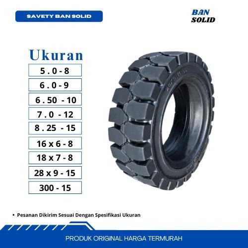 Jual ban solid forklift / ban mati / ban buta / ban pejal forklift ...