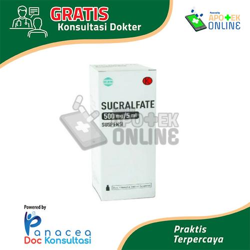 Jual Sucralfate 500mg/5ml Suspensi 100ml/ asam lambung / maag ...
