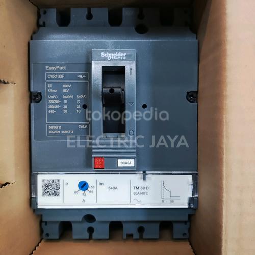 Jual MCCB CVS100F 3P 80A 36KA TM80D LV510336 SCHNEIDER - Jakarta Pusat - ELECTRIC JAYA | Tokopedia