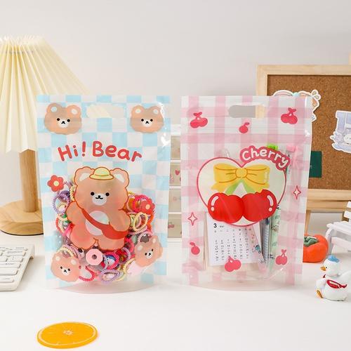 Jual zipper bag kawaii aesthetic plastik ziplock kemasan snack ukuran ...