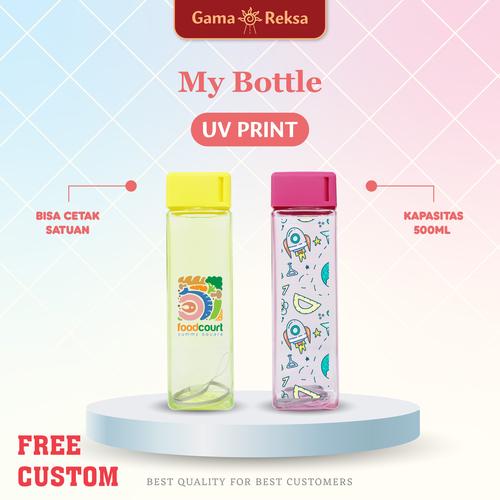 Jual ( SEHARI JADI )Custom Botol Minum Promosi My Bottle Print/Cetak UV ...