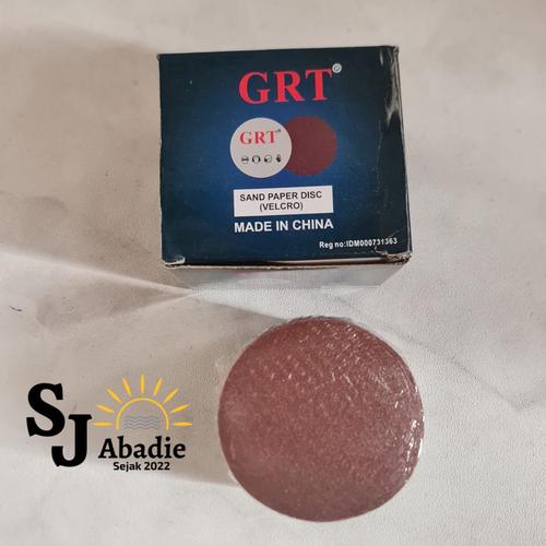 Jual GRT Amplas Bulat Sanding Paper Velcrodisc 4 Inch Grit 60 80 100 ...