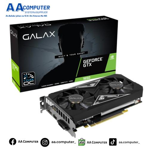 Jual VGA Galax Geforce GTX 1650 EX Plus 1-Click OC 4GB GDDR6 - Kota ...