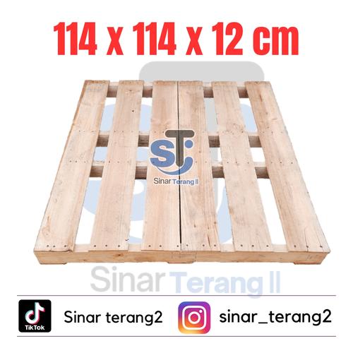 Jual Palet kayu 114x114x12cm palet kayu tatakan barang gudang/kantor ...