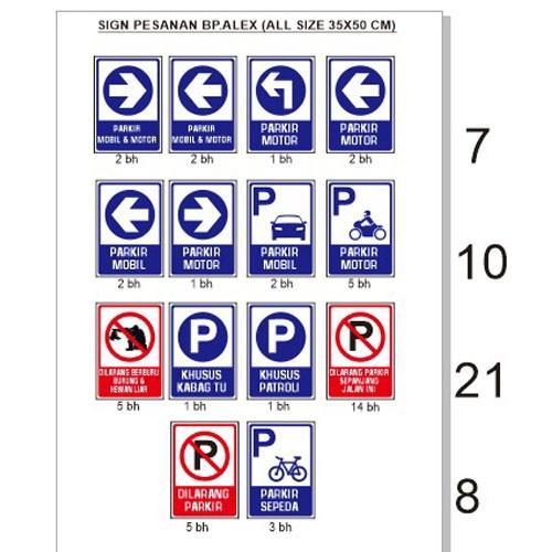 Jual Custom. Rambu Pesanan Ukuran 35x50 cm. Plat ACP Tebal 3mm - Kota ...