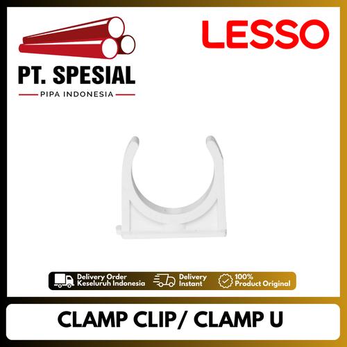 Jual PVC Conduit Clamp (Klem U) Lesso Conduit Fitting - dn20 - Jakarta ...