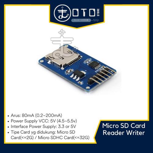 Jual Micro SD Card Reader Writer Arduino Module Read Write Module ...