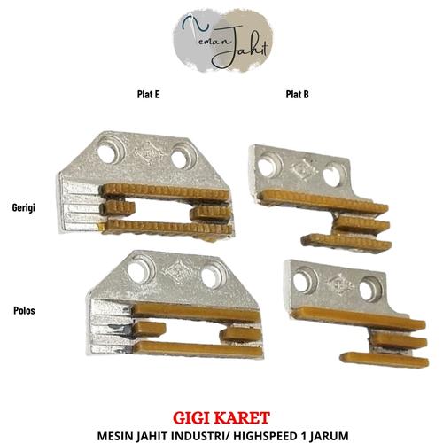 Jual Gigi Karet Feed Dog Mesin Jahit Industri Jarum 1 Plat E / Plat B ...