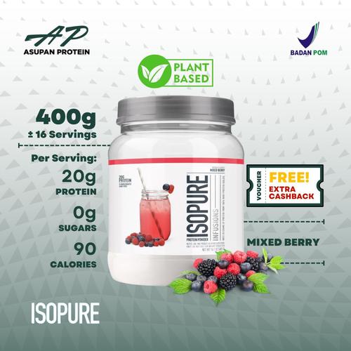 Promo ISOPURE Infusions Plant Based Whey Protein Isolate 400gr - Mixed ...