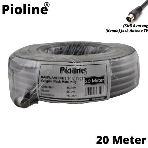Jual Paket Kabel Antena Digital TV Televisi Antenna Coaxial Cable Pioline RG6 5C 2V 75 Ohm Jadi ...