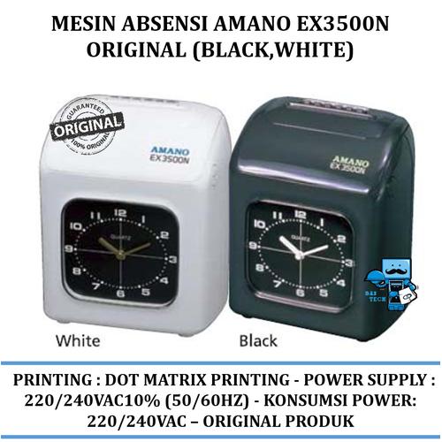 Jual Mesin Absensi Amano EX3500N Original (Black,White) - Original ...