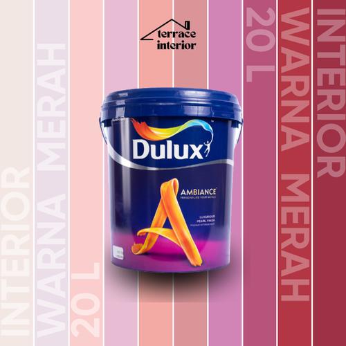 Promo Cat Tembok Dulux Ambiance Interior 20L Merah Red Gloss - Keepsake ...