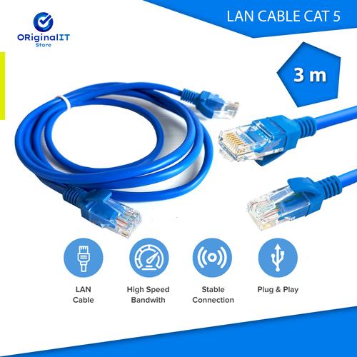 Promo Kabel LAN CAT 5 NYK Cable Ethernet Rj45 3 M - Jakarta Pusat ...