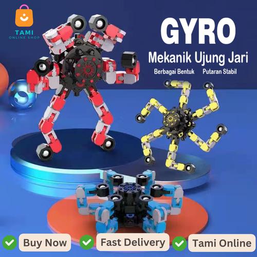 Promo Finget Spinner Fingertip Mechanical Spinner Gyro Mainan Anak ...