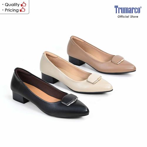 Jual TRUMARCO THD 308 Hitam Sepatu Kerja / Pantofel Wanita - Hitam, 36 ...