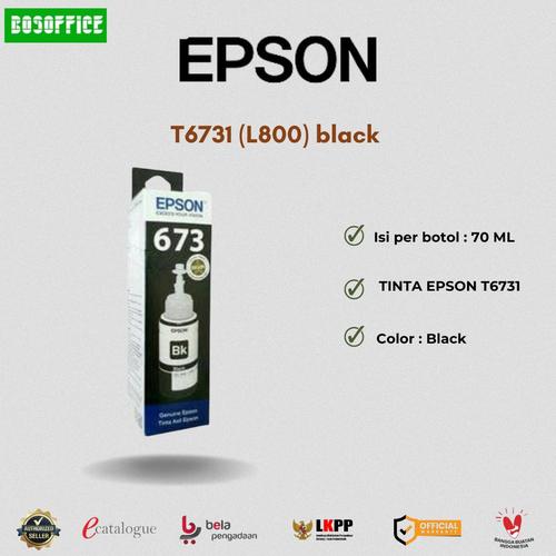 Jual Tinta Printer Epson T6731 black - Jakarta Barat - BosOffice Store ...