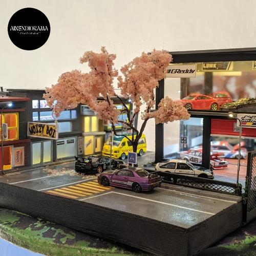 Promo Diorama showroom & kota jepang skala 64 , cocok untuk diecast ...