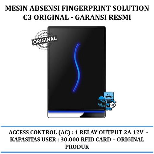 Jual Mesin Absensi Fingerprint Solution C3 Original - Garansi Resmi - Jakarta Pusat - Das Livia ...