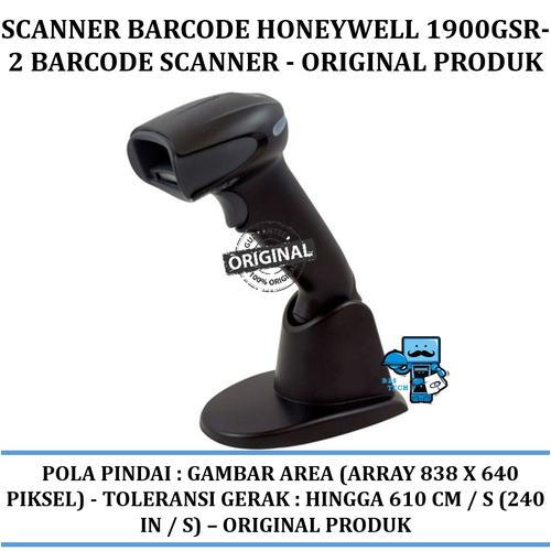 Jual Scanner Barcode Honeywell 1900GSR-2 Barcode Scanner - Original ...