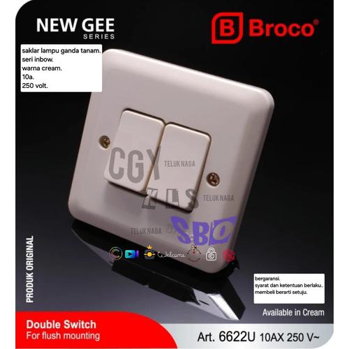 Jual SAKLAR BROCO SERI IB, SAKLAR DOUBLE BROCO TANAM, SAKLAR GANDA ...