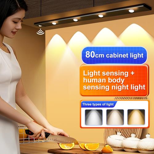 Promo Lampu LED Sensor Gerak Tempel Dinding Portable / Lampu Lemari ...