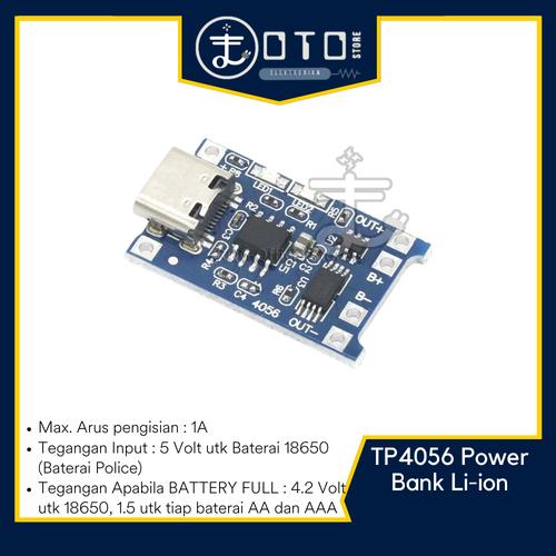 Jual TP4056 Power Bank Li-ion Charger Modul PROTECTION 5V 1A Micro USB ...