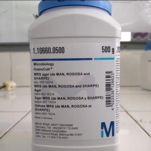 Jual MRS Agar for Microbiology / Merck 1.10660.0500 / Merck 1.10660 ...