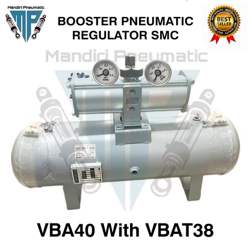 Jual BOOSTER PNEUMATIC REGULATOR SMC VBA40A-04GN + AIR TANK VBAT38 TANKI - Jakarta Barat ...