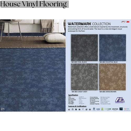 Jual karpet lantai tile motif interior kantor Watermark tebal 8mm/box ...