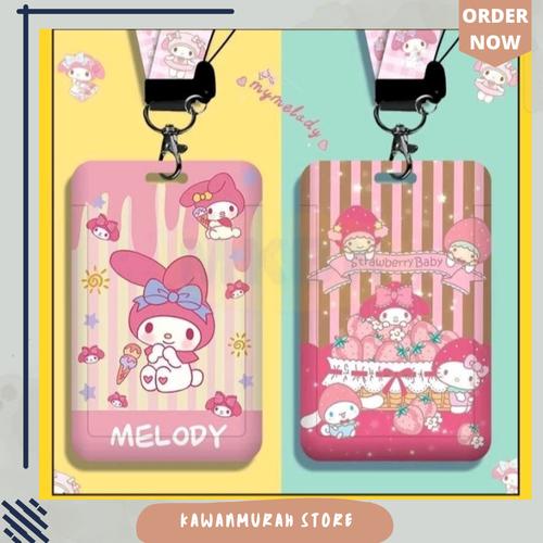 Jual Lanyard Anak Sekolah Motif My Melody / Name Tag Cute Melody / ID ...