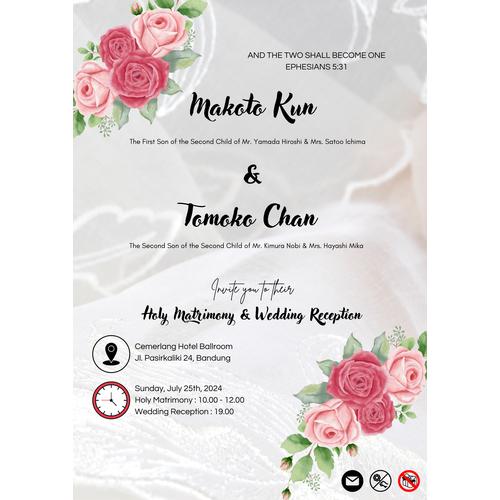 Jual Canva Template - Wedding Invitation Template_1 - Kota Bandung ...