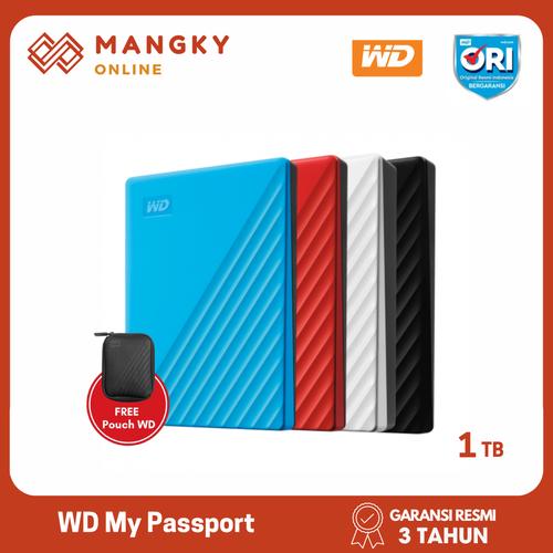 Jual WD My Passport New 1TB HDD HD Hardisk Harddisk External Eksternal 2.5" - Biru - Jakarta ...