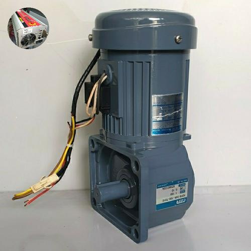 Jual gear motor + brake GTR JAPAN cont. TETA10 0.1kw 220v 4pole 3phase rasio 1 : 100 - Kab ...