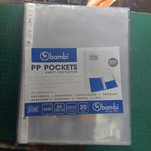 Jual PP pocket Bambi A4 5220 (pack) isi 20 - Jakarta Pusat - raffastor3 ...