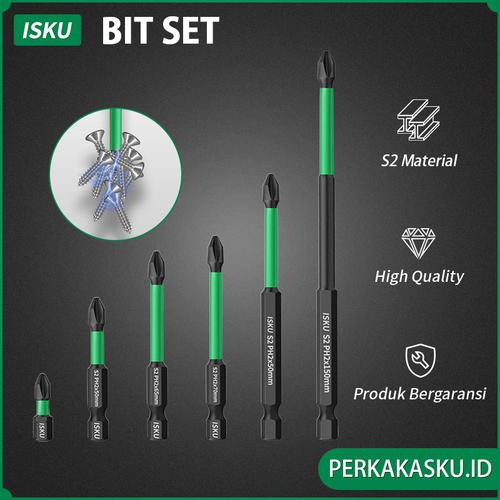 Promo ISKU Mata Bor Obeng Set 6pcs Screwdriver Bit Set Impact Bit ...