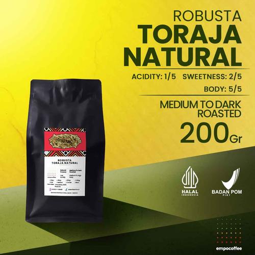 Jual Kopi Robusta Toraja Sapan Coffee Roasted Beans Espresso Roast 200 ...