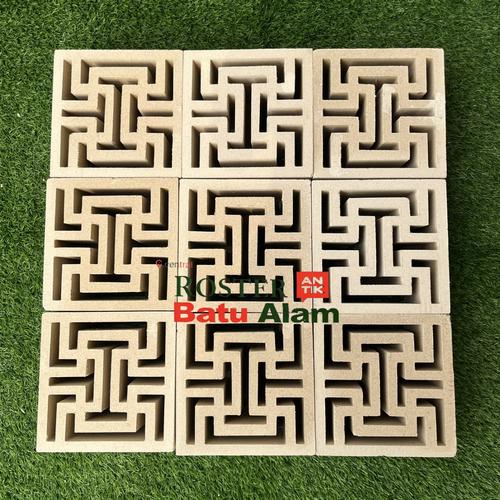 Jual Roster motif labirin, Loster Beton Minimalis, Ventilasi udara ...
