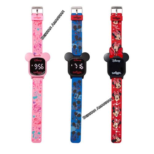 Jual Smiggle minnie mouse Digital Watch/jam smiggle mickey minnie ...