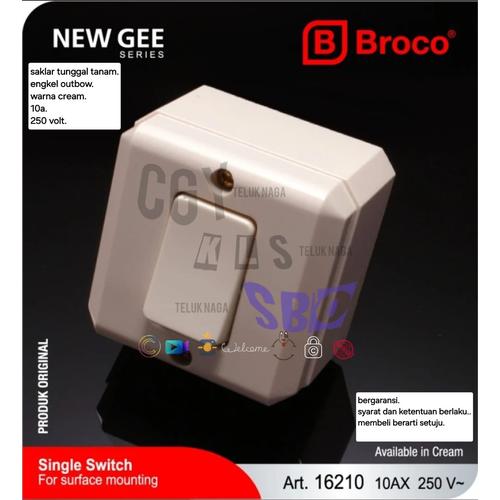 Jual broco saklar engkel outbow, BROCO SAKLAR TUNGGAL TEMPEL, WARNA ...