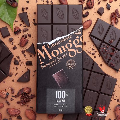 Jual Dark Cokelat 100% |Chocolate Monggo 80| Coklat Hitam | Snack Diet ...