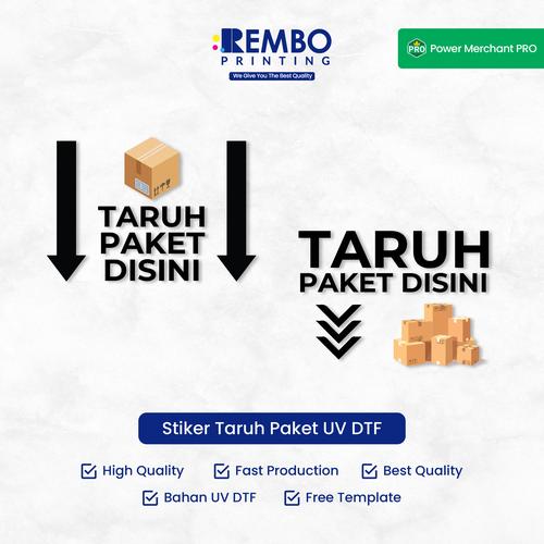 Jual Stiker Taruh Paket / Stiker Letak Paket / Stiker Paket Letak ...