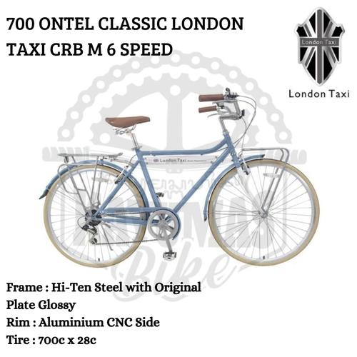 Jual SEPEDA 700 ONTEL CLASSIC LONDON TAXI CRB M 6 SPEED - Blue Grey ...