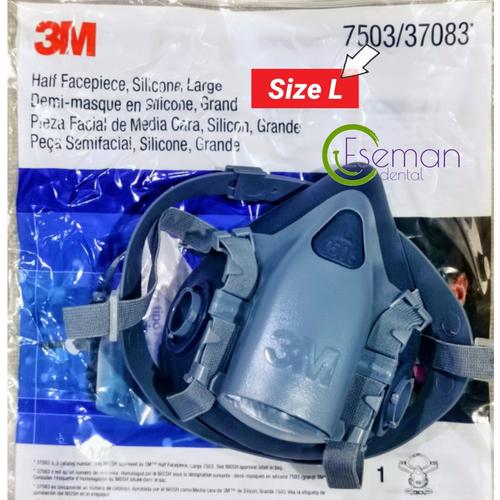 Promo 3M 7503 size L Large Besar Respirator Silikon Reusable Anti Dust ...