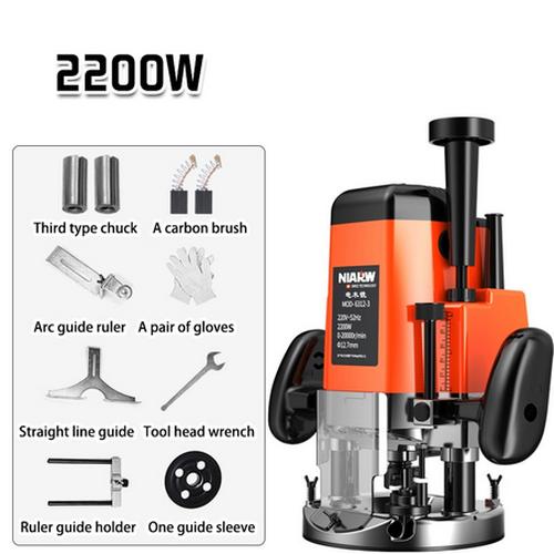 Jual Alat Pertukangan Mesin Profil Kayu Electric Wood Router 2200W ...