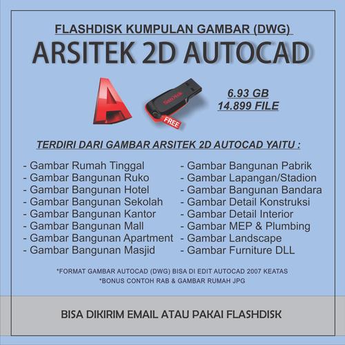 Jual Flashdisk Gambar Arsitektur Autocad (dwg) - Pakai Flashdisk - Kab ...