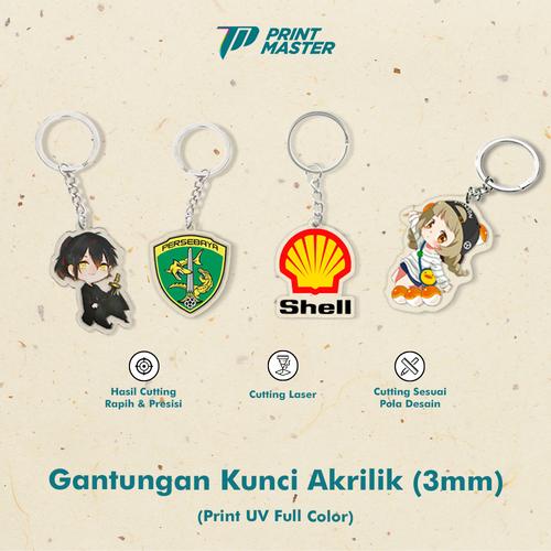Jual Custom Gantungan Kunci Akrilik | Keychain Acrylic | Cetak UV 3mm ...