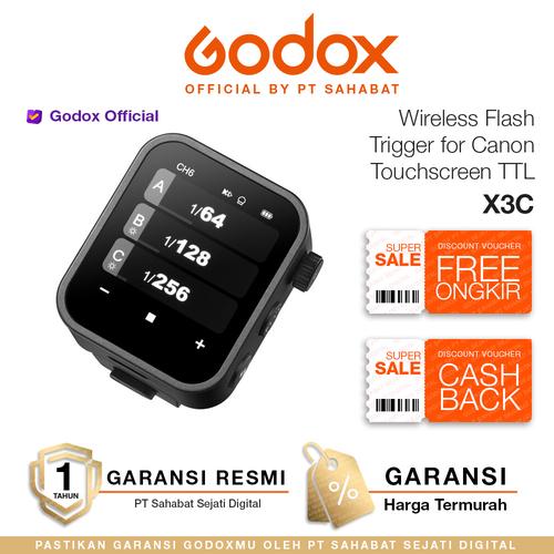 Jual Godox Xnano C Touchscreen TTL Wireless Flash Trigger for Canon X3C ...