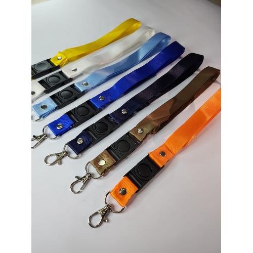 Jual (1 Set) Lanyard 2 cm Nylon + ID Card Holder Z-002 / Lanyard 2 cm ...