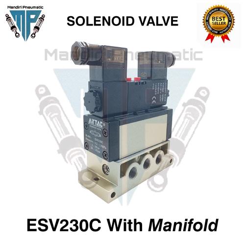 Jual ESV230C ISO AIRTAC 5/3 WAY TERMINAL SOLENOID VALVE ESV 230C WITH ...